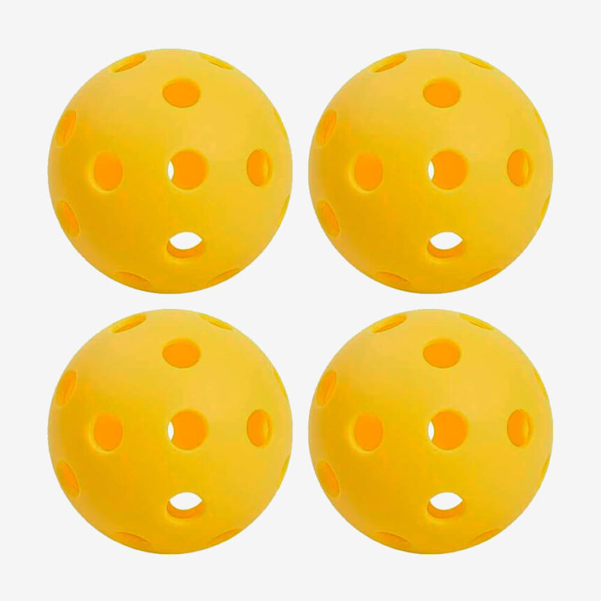 Carboni Sports - Yellow 40 Holes Pickle Ball For Outdoor Play